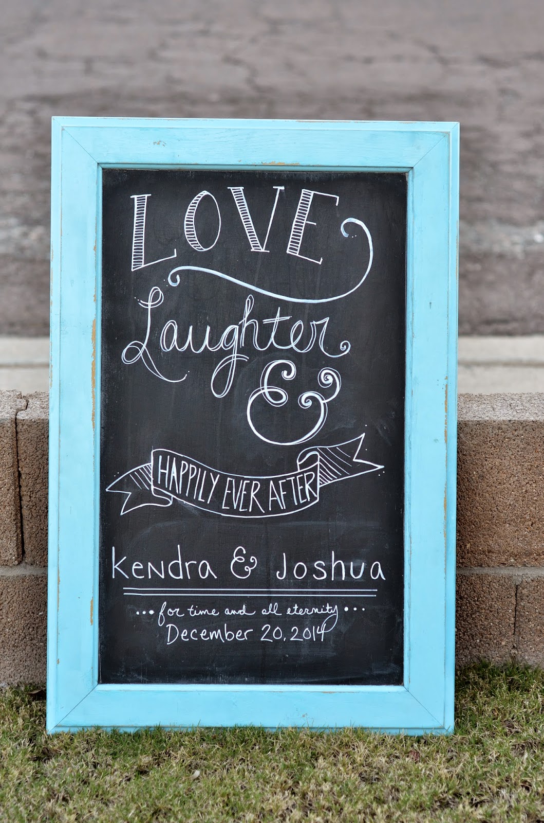All You Need Is Love.... and Paint: Wedding Chalkboard Signs