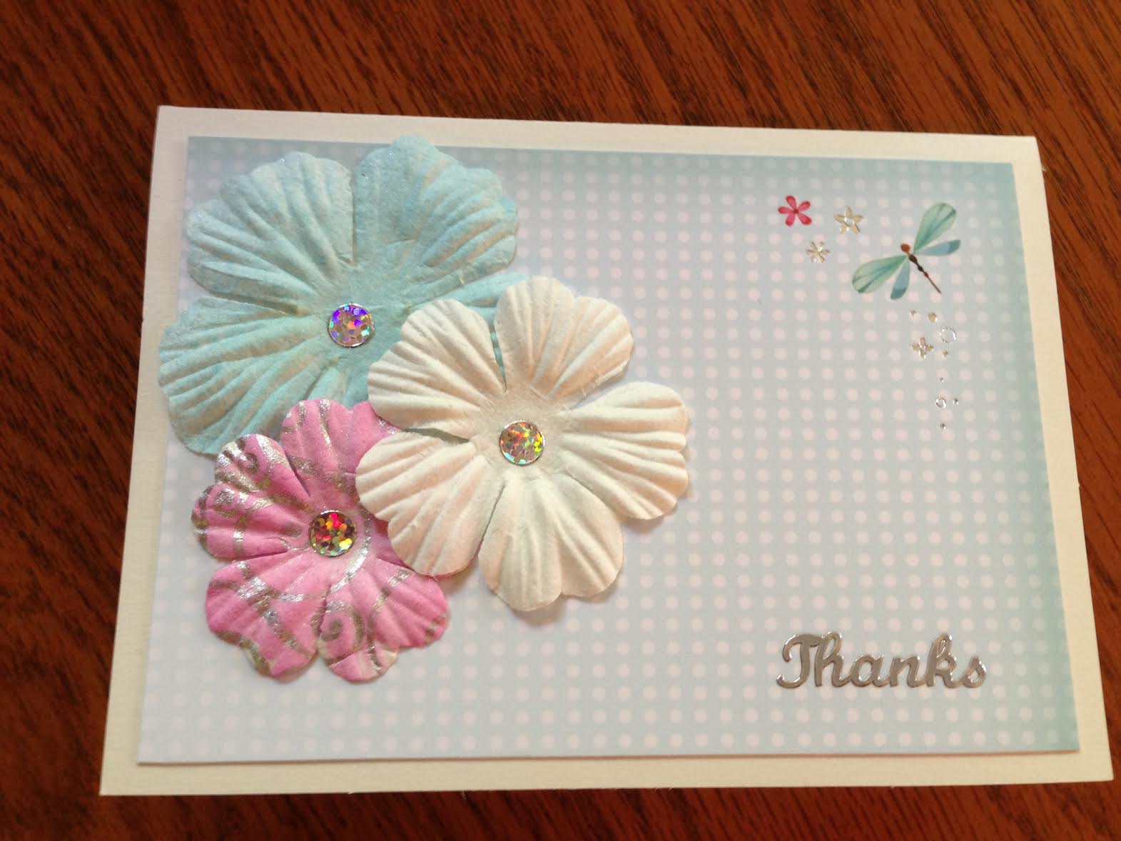 One Card a Day: Card Twelve - Simple Flowers