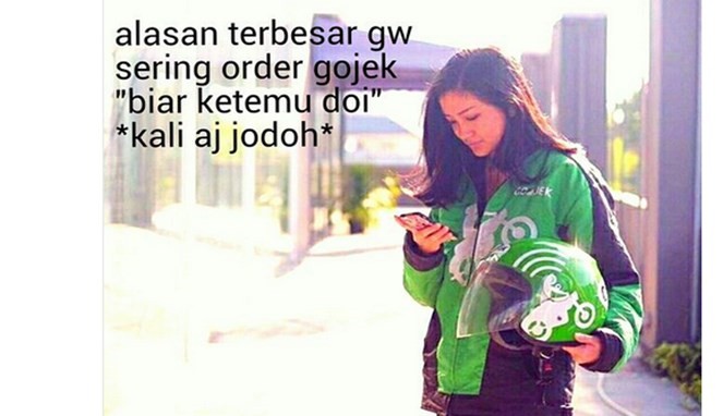 30 Meme Lucu Gojek Yang Bisa Membuat Senyum - Meme Kocak Bikin Ngakak