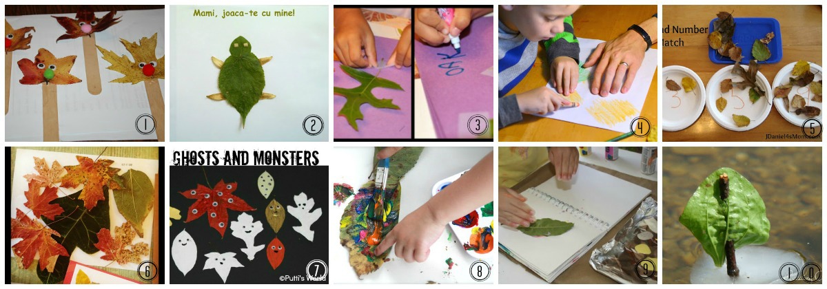 12 Ways to Use Leaves: Kid's Co-op ~ Reading Confetti