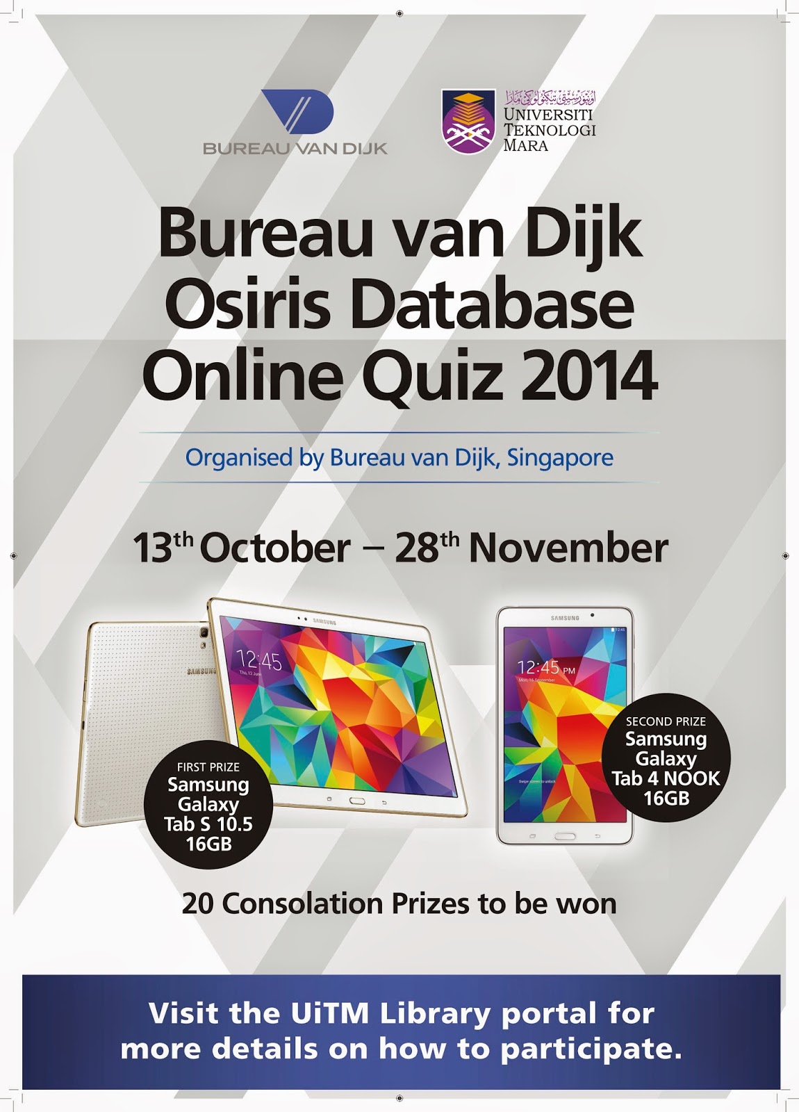 Bureau van Dijk OSIRIS Online Quiz 2014 - Perpustakaan UiTM