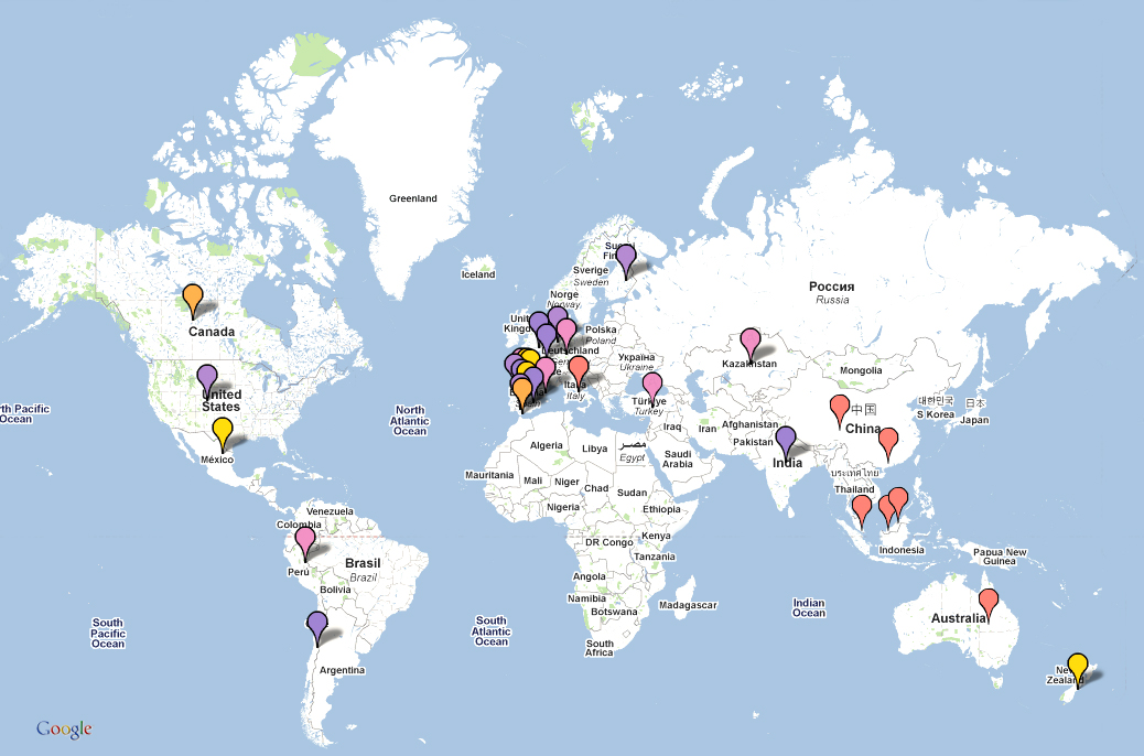 Moway Robot: Moway around the world