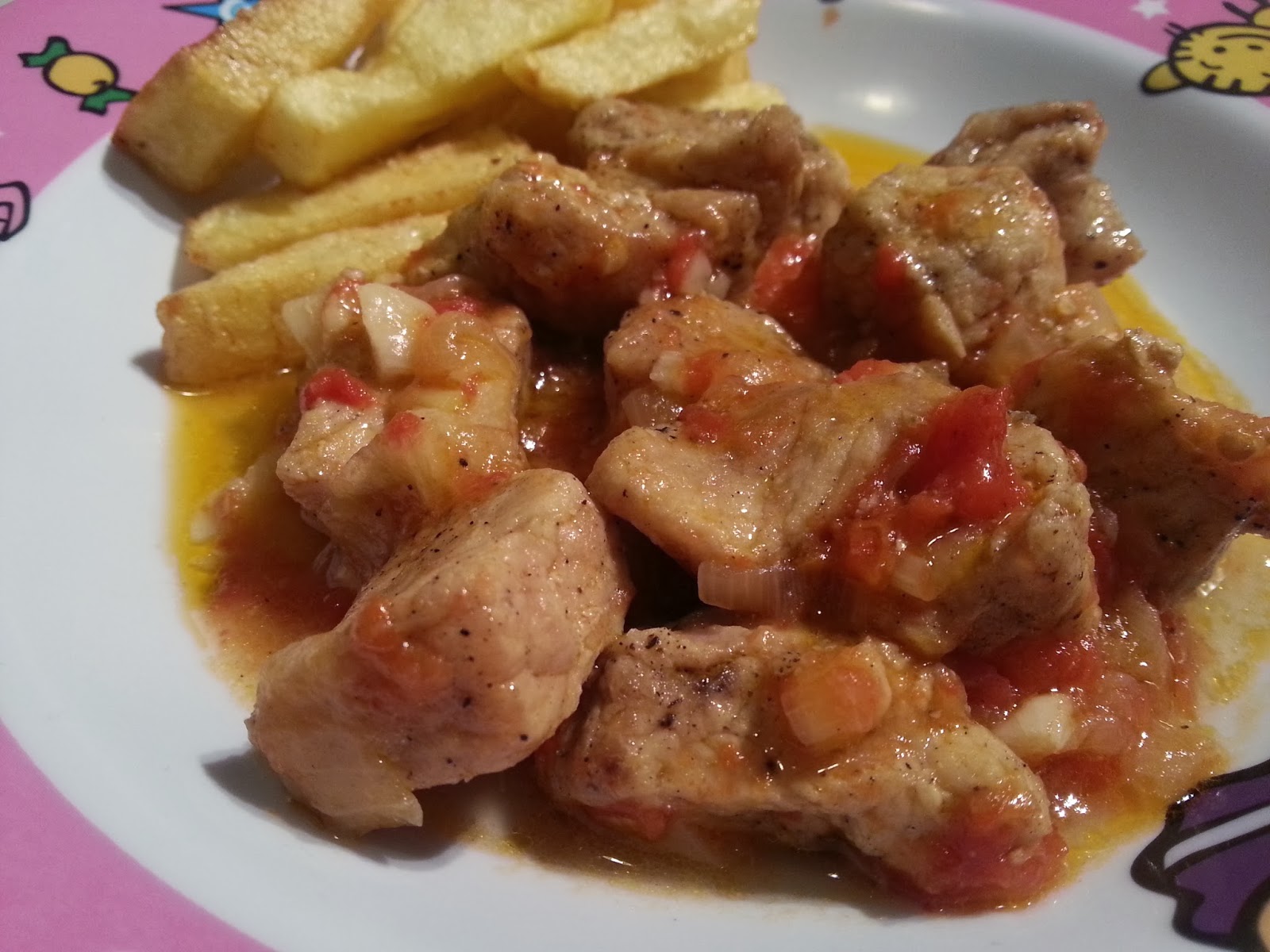 Rosita en la Cocina: LOMO DE CERDO GUISADO CON TOMATE