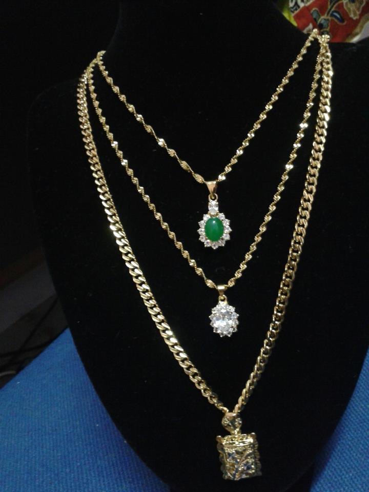 Koleksi.aleesya: Set Rantai & Buah Emas Korea-SL01-15