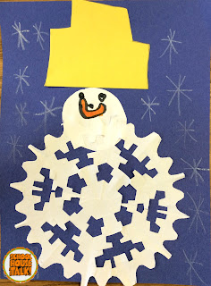 Schoolhouse Talk!: Snowflake Snowman Craft