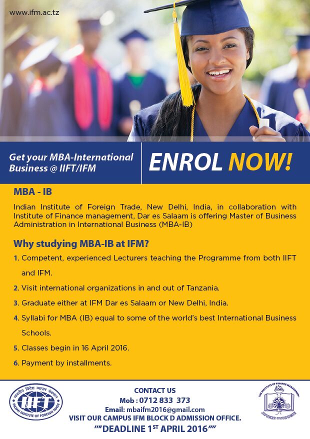 CLICK HERE TO APPLY FOR MBA-IB ~ Study MBA-IB