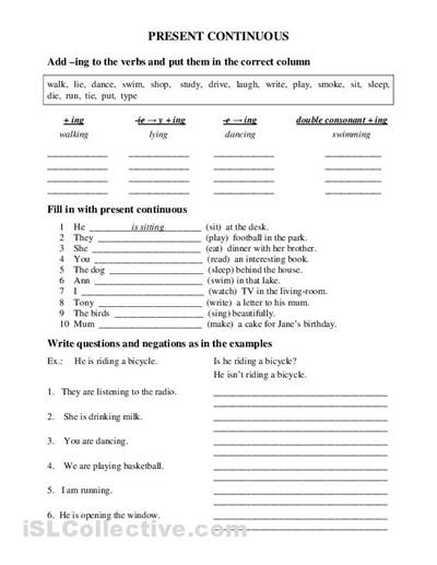 Turma 810 Bartelle 2015: Homework- Present Continuous.