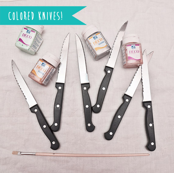 My Daytime Dreams: DIY - Colored knives!
