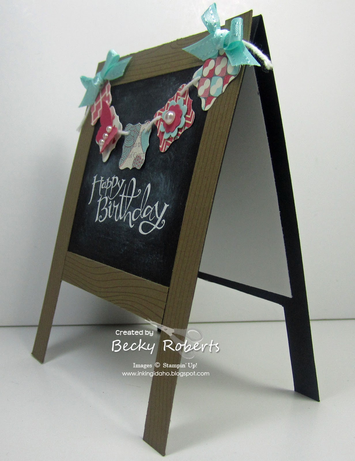 Inking Idaho: Chalkboard Card Tutorial
