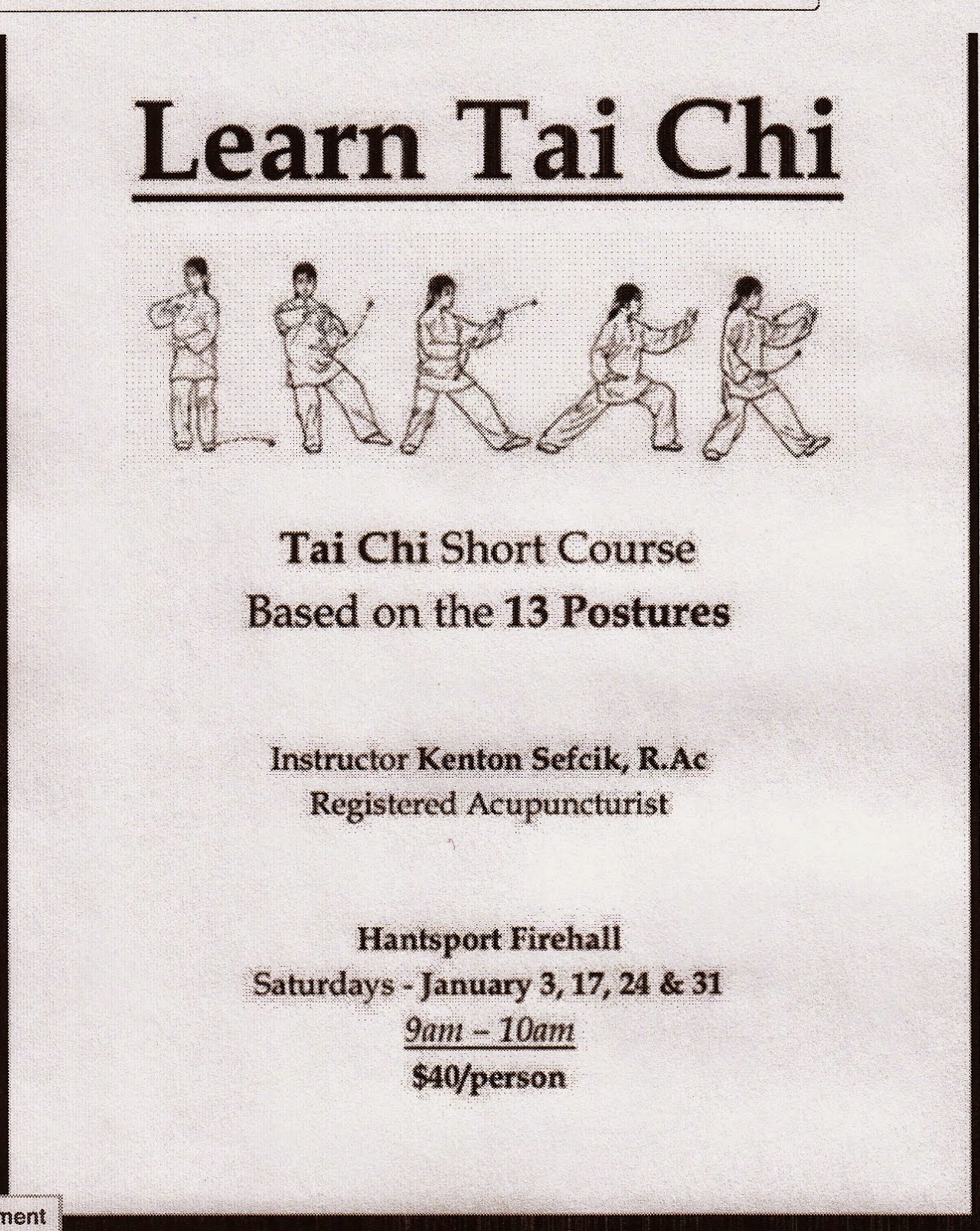NEWS & VIEWS for Hants Border, Hantsport, and beyond. : Tai Chi - 13 ...