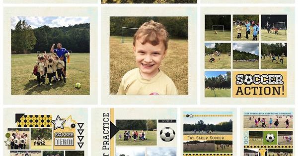 An Album for a Coach: Scrapbooking with Amanda / Scrapping with Liz