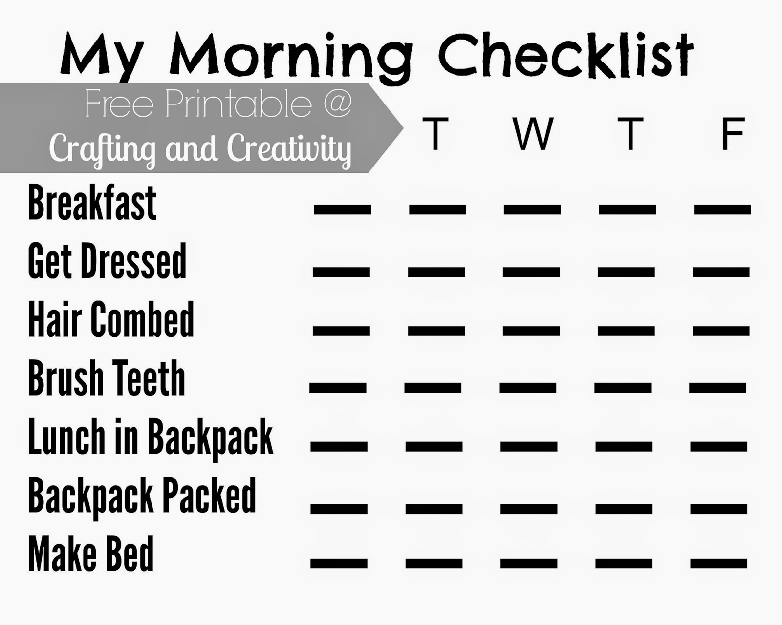 Crafting and Creativity: Chore Charts