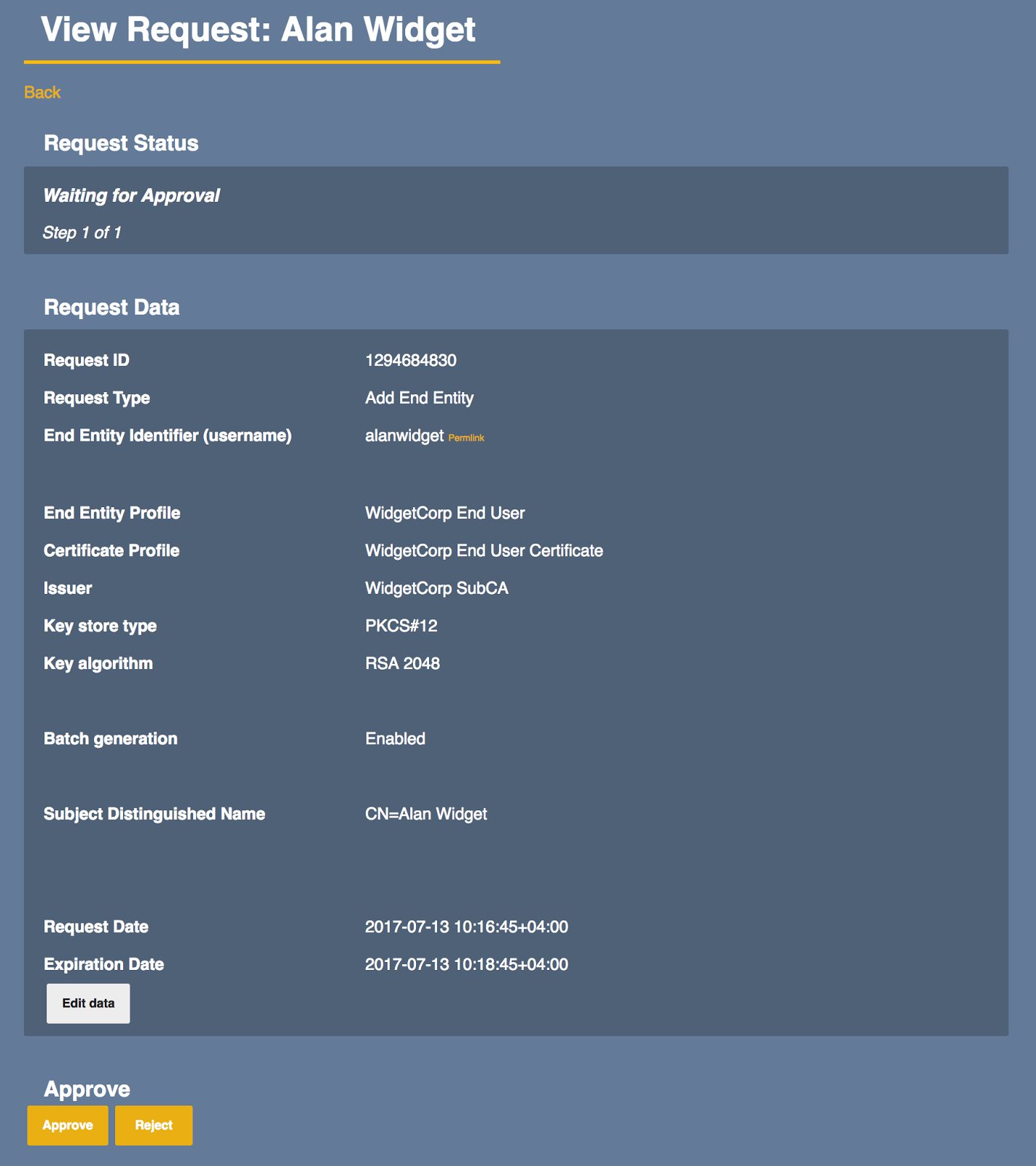 EJBCA - Open Source Enterprise PKI: Introducing the EJBCA RA, Part 2.2 ...