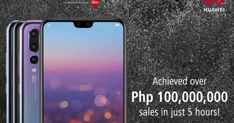 Huawei P20 series scored post-launch sales of over PHP 100,000,000 in ...