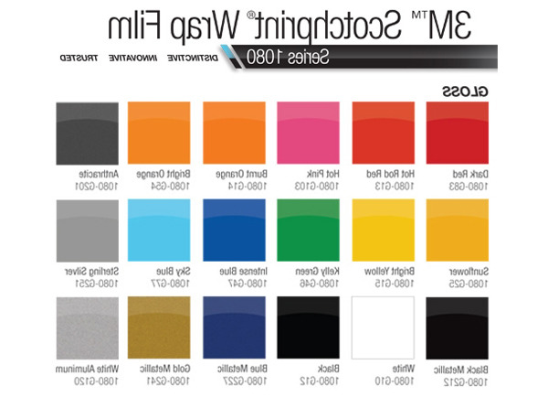 3M Vinyl Car Wrap Colors