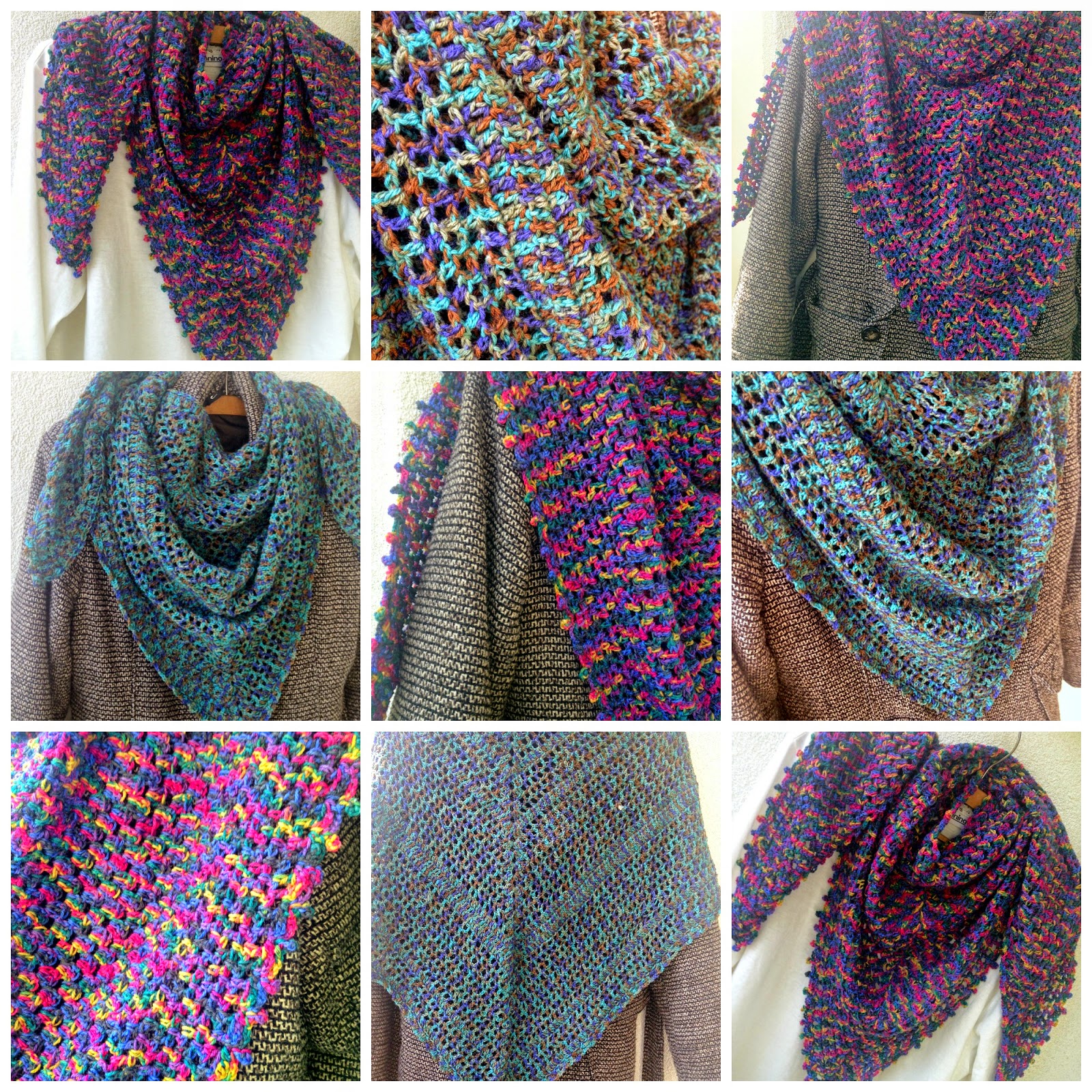 A D A háčkování - crochet: Háčkovaný šátek - návod