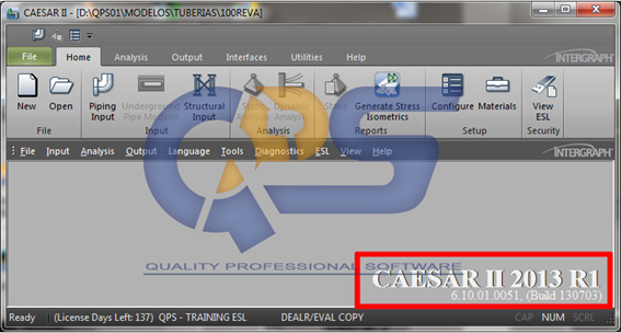QUALITY PROFESSIONAL SOFTWARE: SP1 para Caesar II 2013 R1