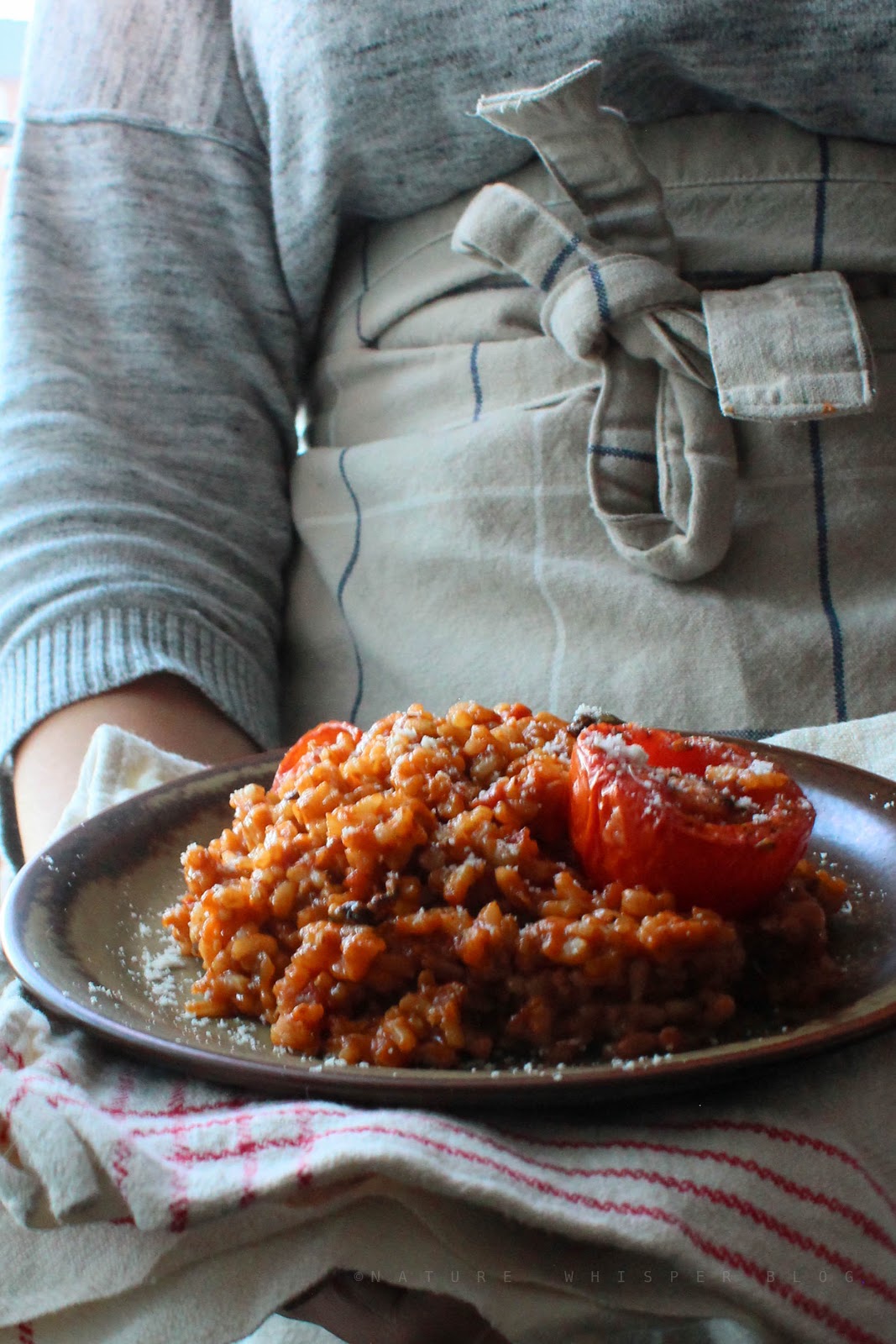 Roasted Tomato Risotto With Smoked Mussels - Nature Whisper