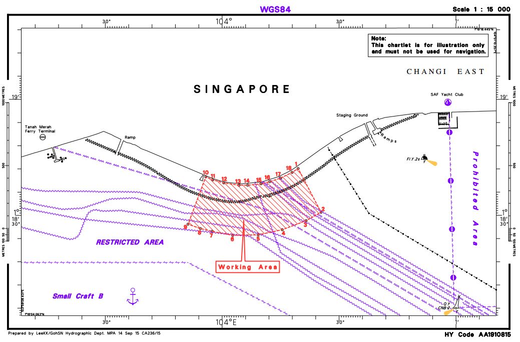 wild shores of singapore: Coastal works near Tanah Merah Ferry Terminal ...