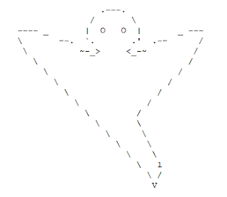 Halloween ASCII Art: Ghosts