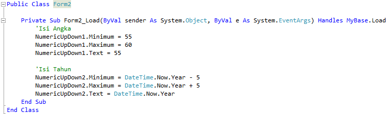 Cara Mengisi Value NumericUpDown dengan Angka di Visual Studio 2010 (VB ...