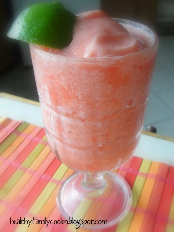Healthy Family Cookin': Watermelon Slushies {Naturally Sweetened}