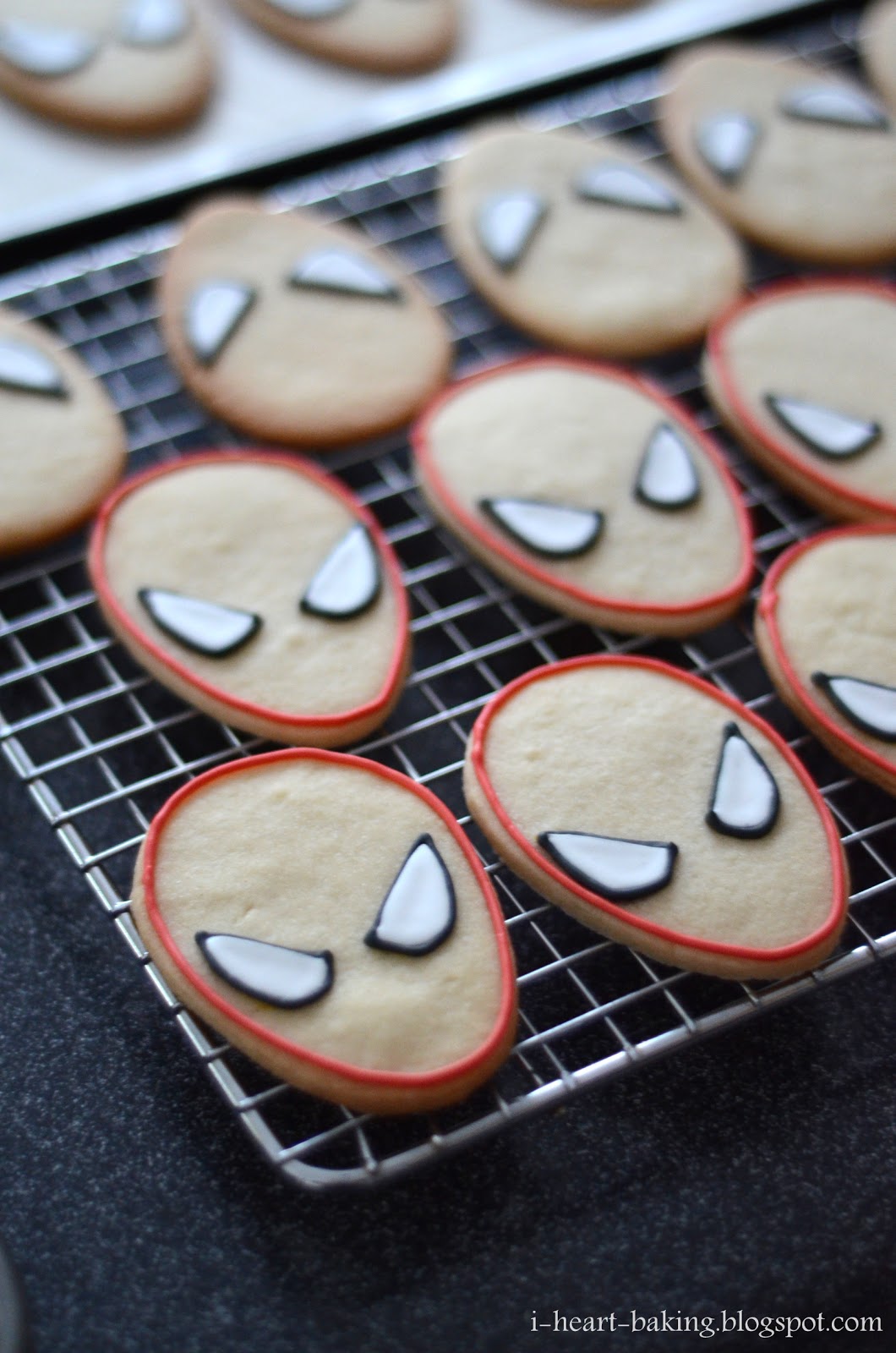 i heart baking!: spiderman cookies