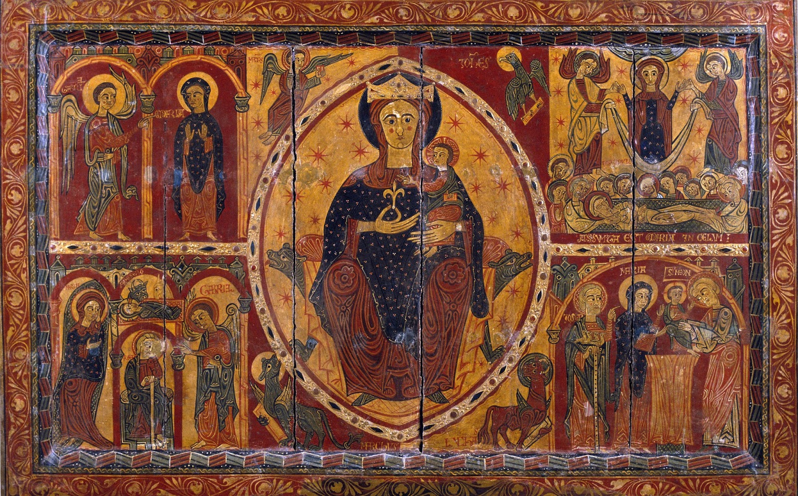 Baúl del Arte: LA PINTURA ROMÁNICA SOBRE TABLA