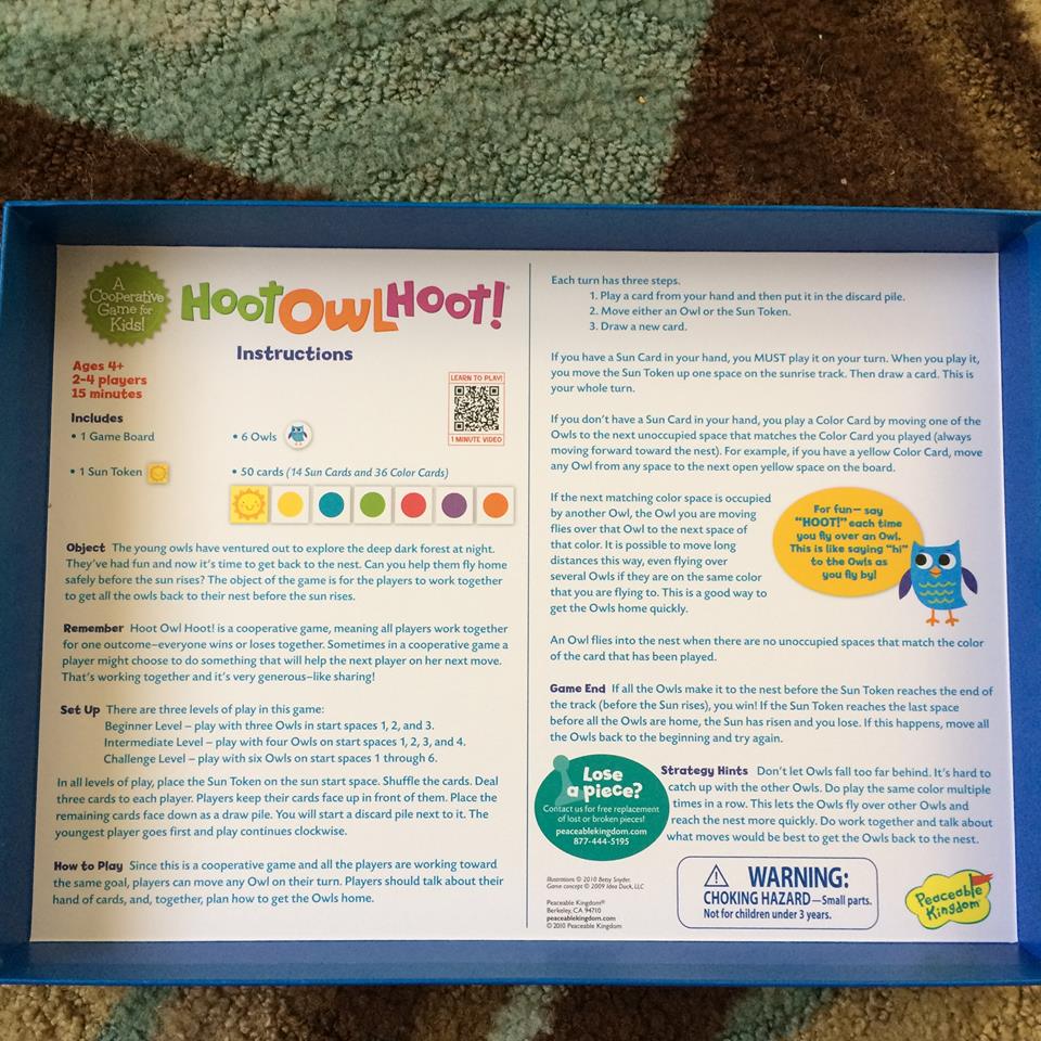 Thoughts of Fluff: Hoot Owl Hoot! (game review)