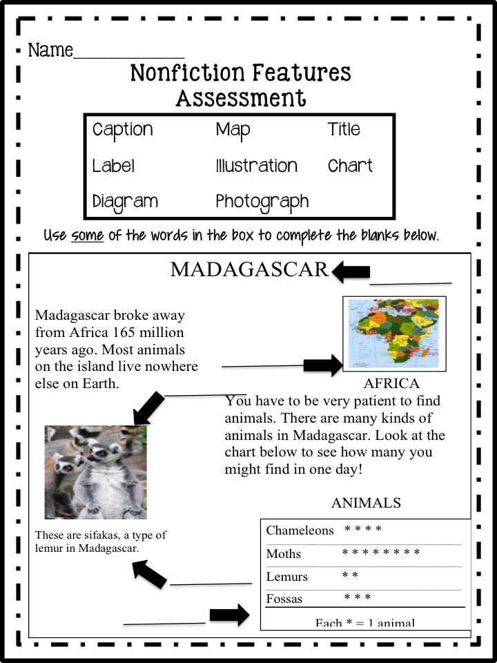 Mrs. MeGown's Second Grade Safari: All About Nonfiction Features!!!