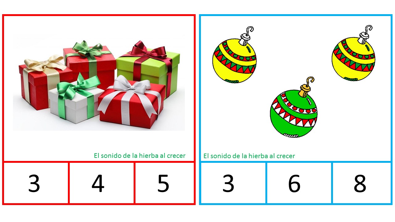 TEACCH: Matemáticas muy navideñas - El Sonido de la hierba al crecer