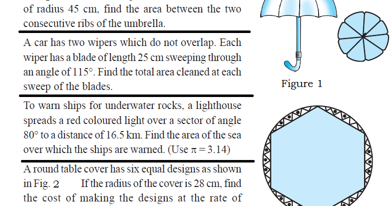 AREA OF CIRCLE PROBLEMS
