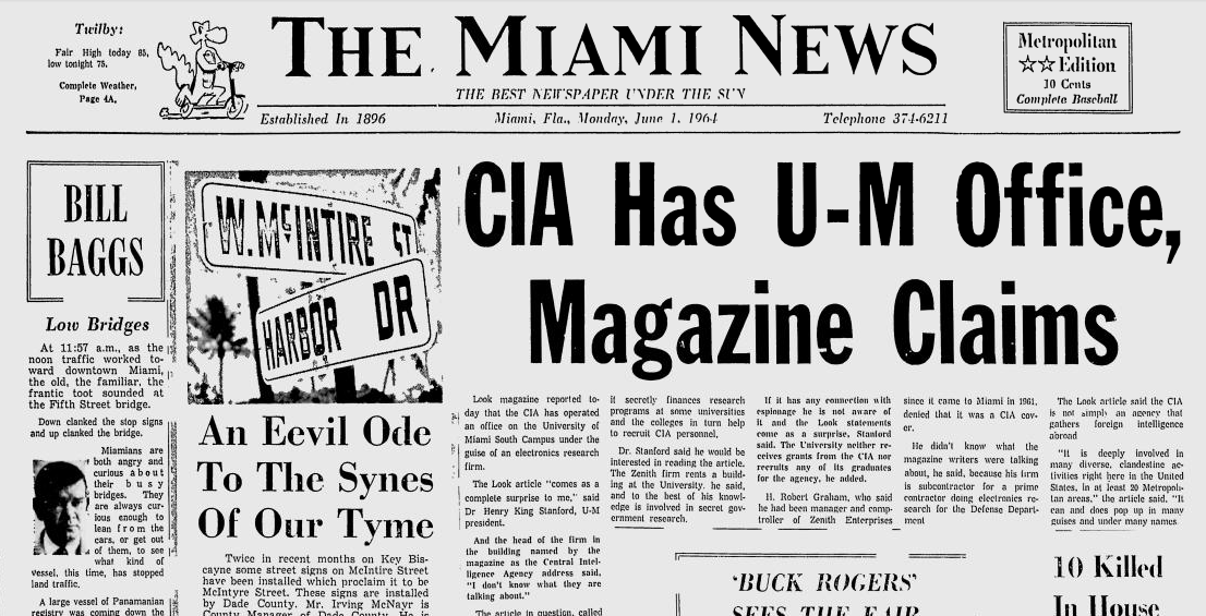 Random Pixels Blog: The way we were...The CIA in 1960s Miami