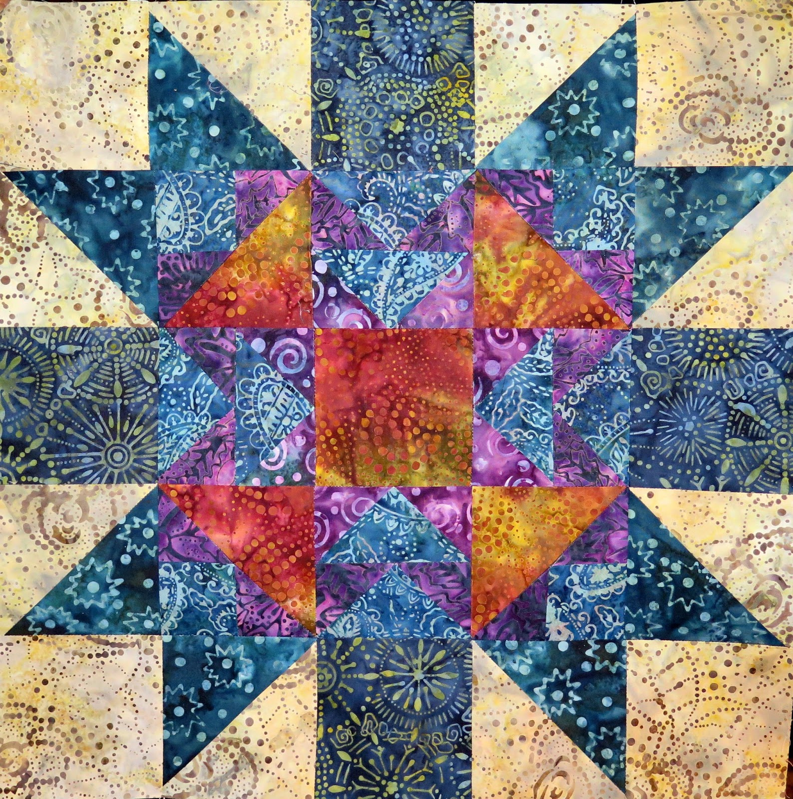 Quilting in Carmichael: Month 8 - River Rock BOM