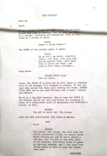 Talk Stephen King: First Page Of Kings THE SHINING Script