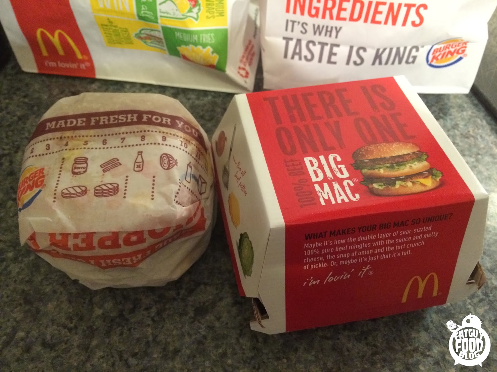 FATGUYFOODBLOG: Big King VS. Big Mac. A fast food grudge match.