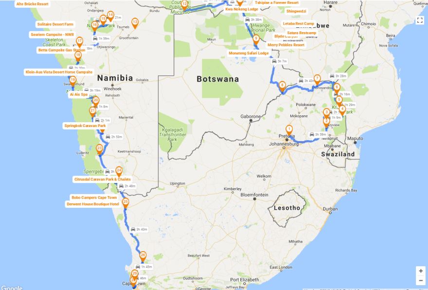 4 Wheel Camping: Africa Revisited. Self Drive Safari. Springbok to Cape ...