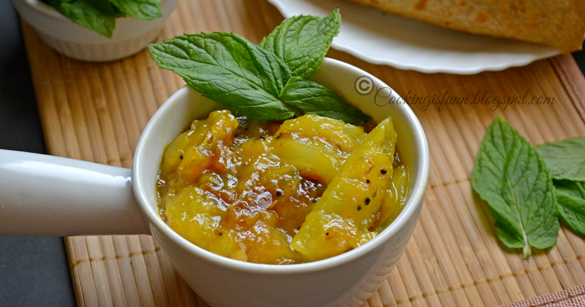 Cookingisfunn: Kacche Aam ki launji - Raw mango Launji