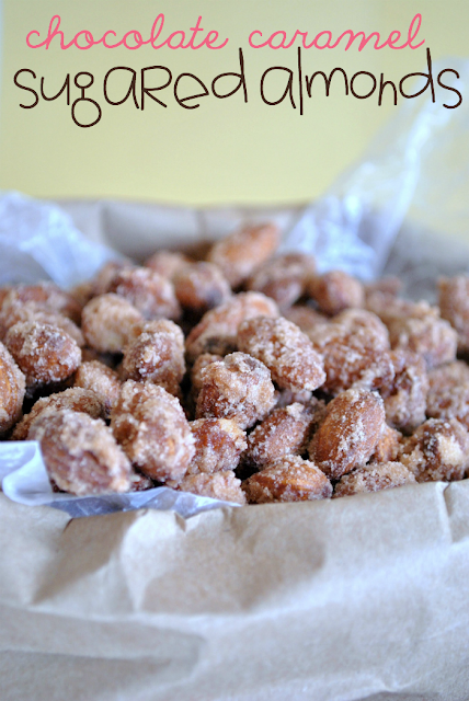 Chocolate Caramel Sugared Almonds Recipe - Something Swanky