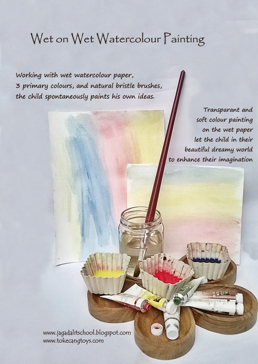Jagad Alit Waldorf School: Wet on Wet Watercolour Painting