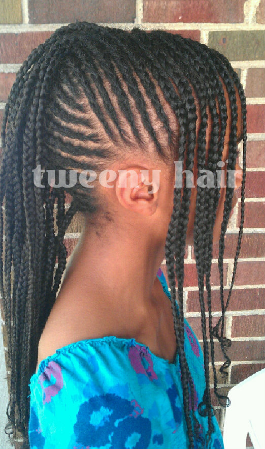 Tweeny Hair: Braided Mohawk With Side Bangs