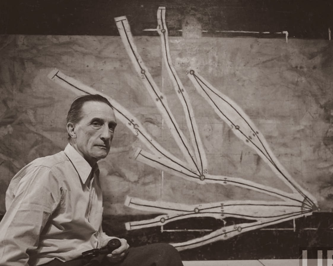 deep space daguerreotype: Marcel Duchamp in LIFE Magazine, 1950s