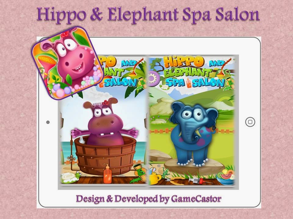 Hippo & Elephant Spa Salon Kids Game Available at Play Store ~ Free ...
