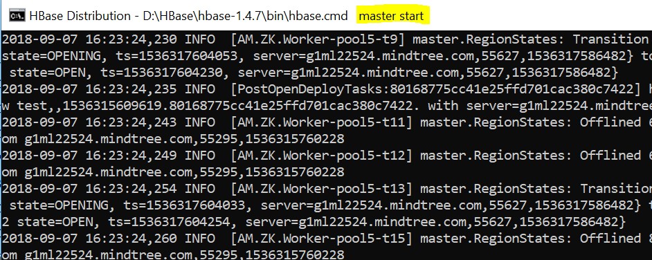 TALK GRID (Cloud Trainer): HBase installation on Windows 10