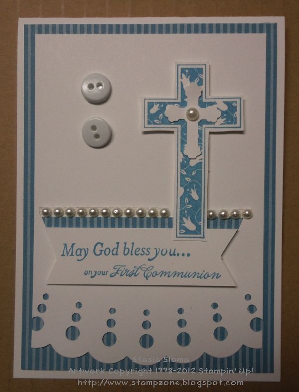 Stampin' & Scrappin' with Stasia: First Communion Card