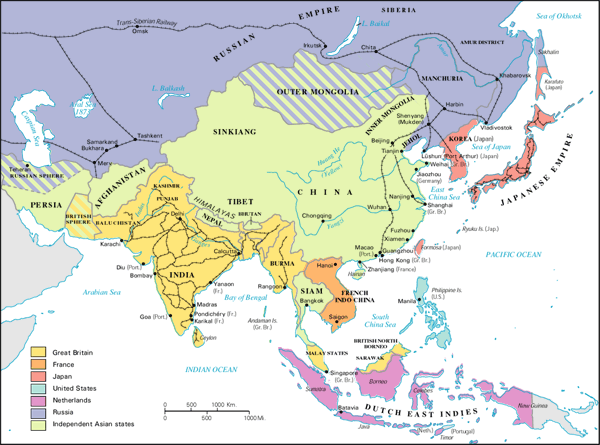Colonialism In Asia