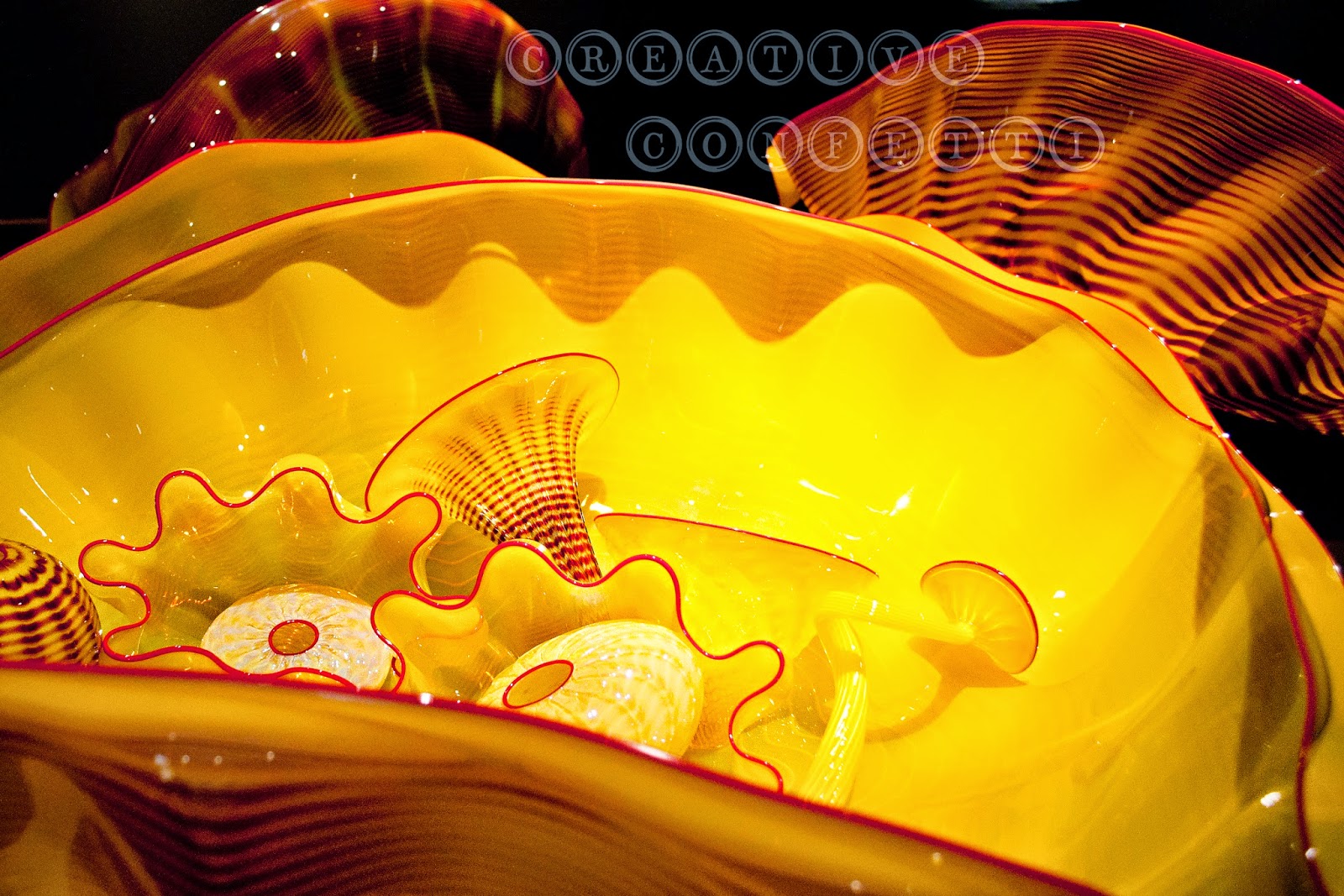 creative confetti: Chihuly at the Clinton Presidential Library