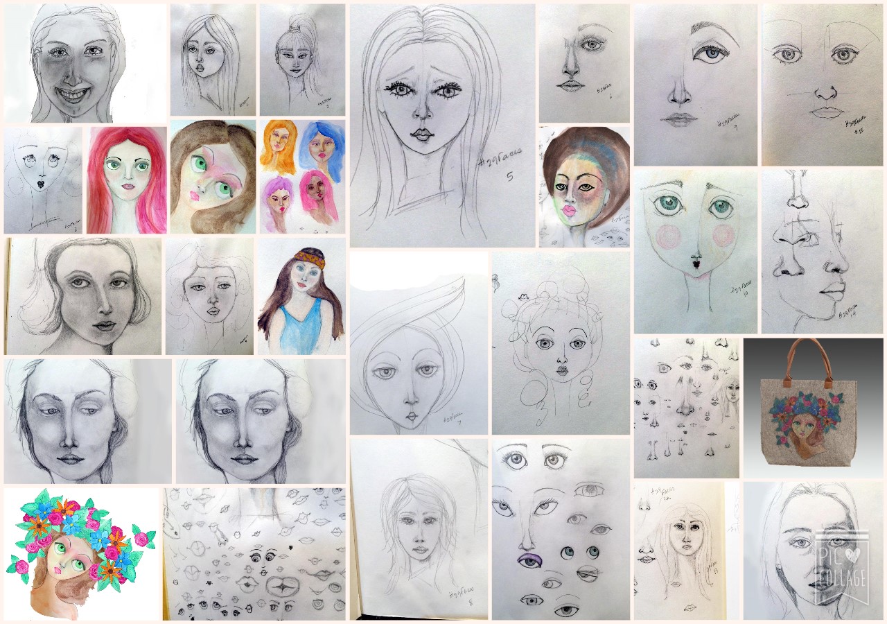 Sweet Willow Designs: #29Faces Challenge Completed - Collage of all 29