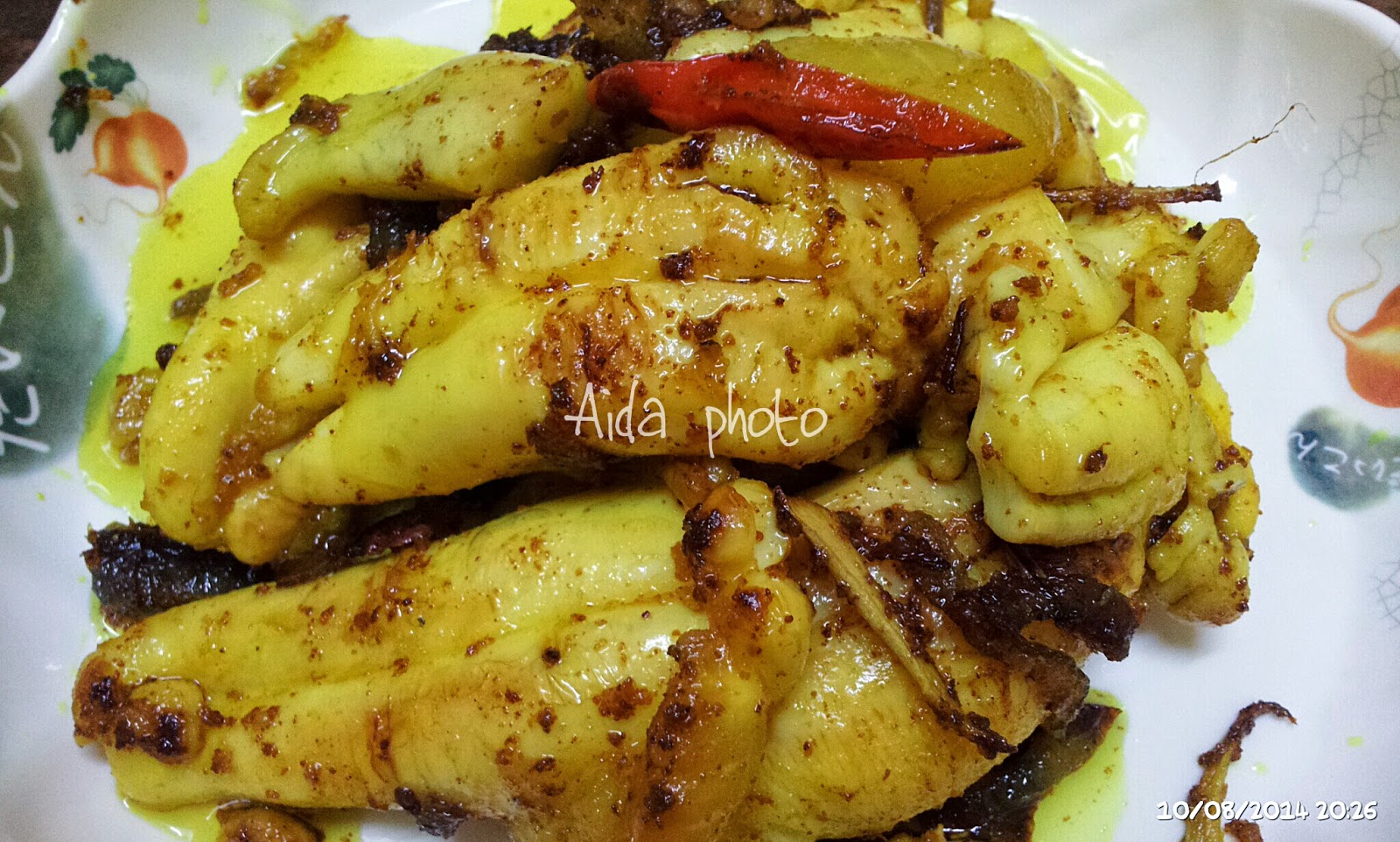 Dari Dapur Aida: Telur Sotong Goreng Kunyit