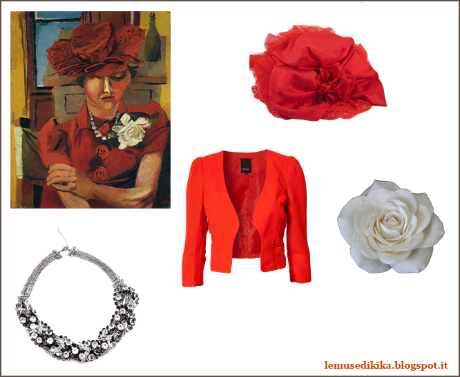 Le muse di Kika: Mimise col cappello rosso [moda+pittura]